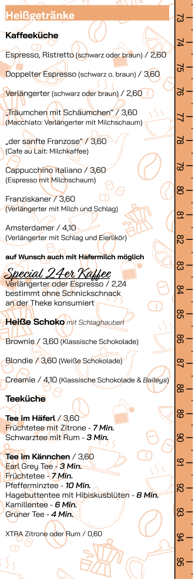 Speisekarte - Cafe 24