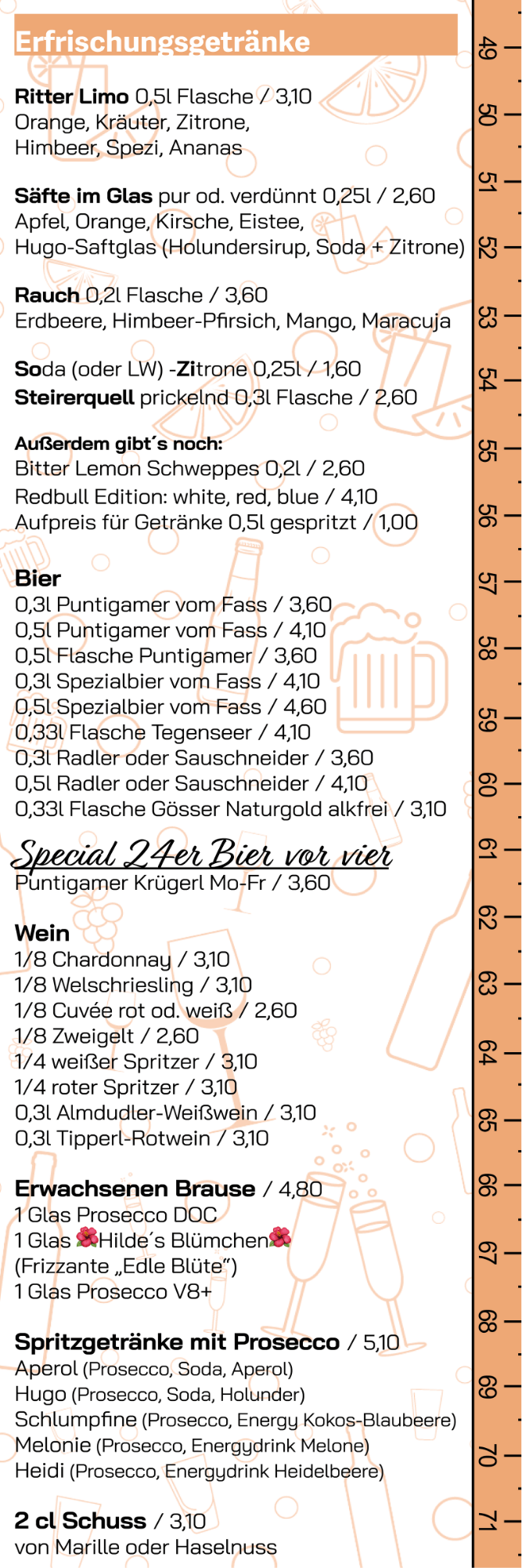 Speisekarte - Cafe 24